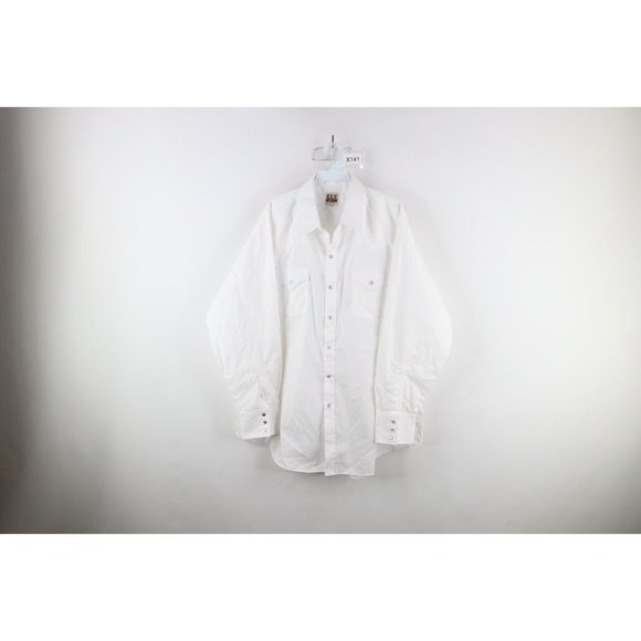 Vintage | Shirts | Vintage 9s Rockabilly Mens 8 35 Western Rodeo Snap ...